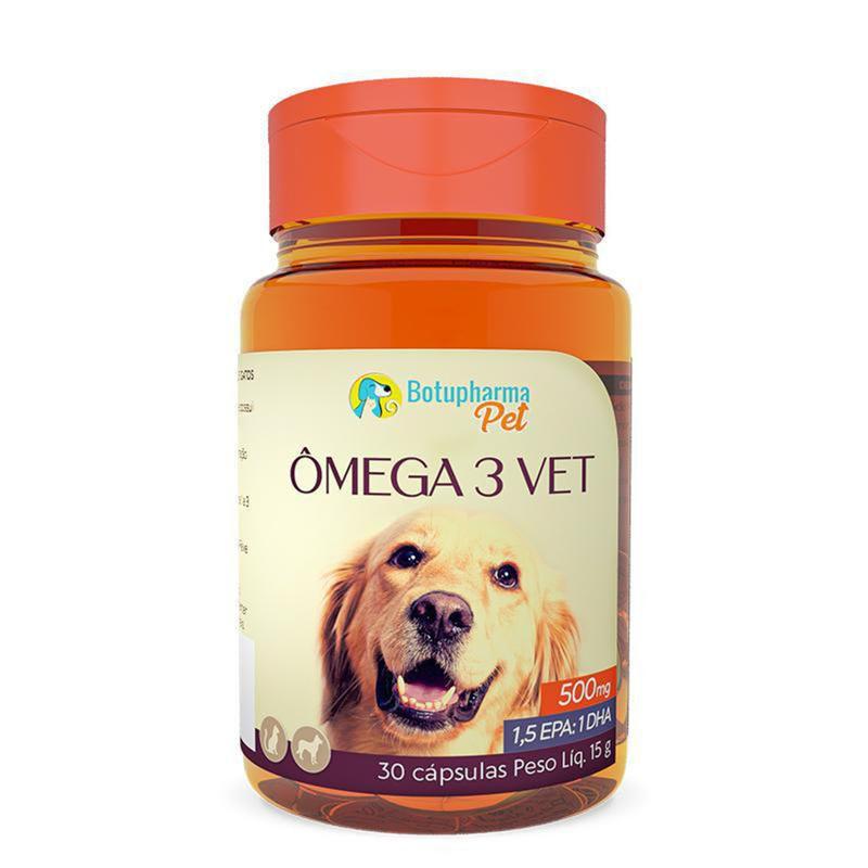 Ômega 3 Vet 500mg Botupharma Pet - 30 Cápsulas - Vitaminas e ...