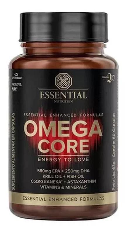 Ômega Core 60 Cáps - Essential Nutrition - Ômega 3 / Óleo de Peixe ...