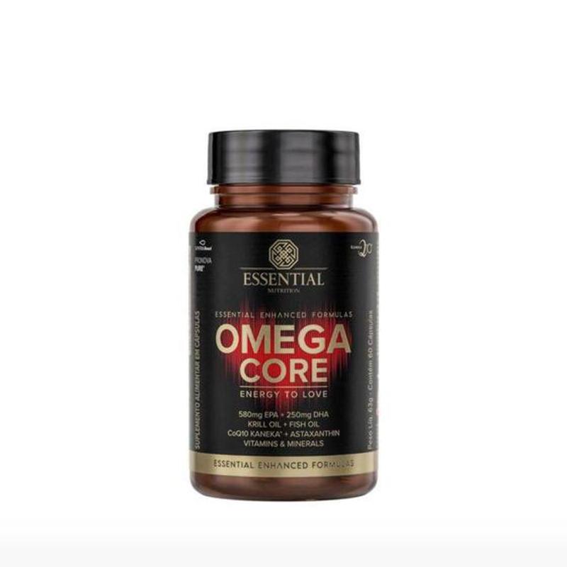 Omega Core 60 Cápsulas Essential Nutrition - Ômega 3 / Óleo de Peixe ...