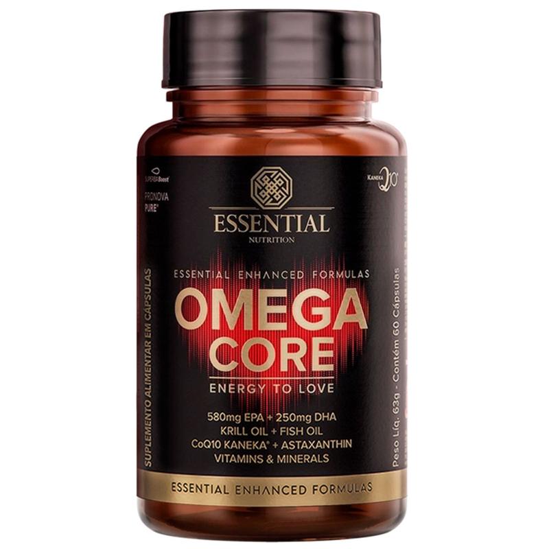 Omega core - essential 60 capsulas - ESSENTIAL NUTRITION - Ômega 3 ...