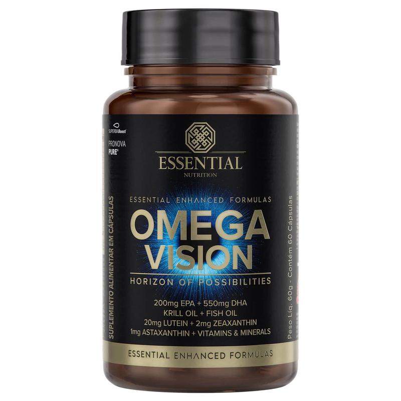 Omega Vision - 60 Cápsulas - Omega-3 Essential Nutrition - Ômega 3 ...