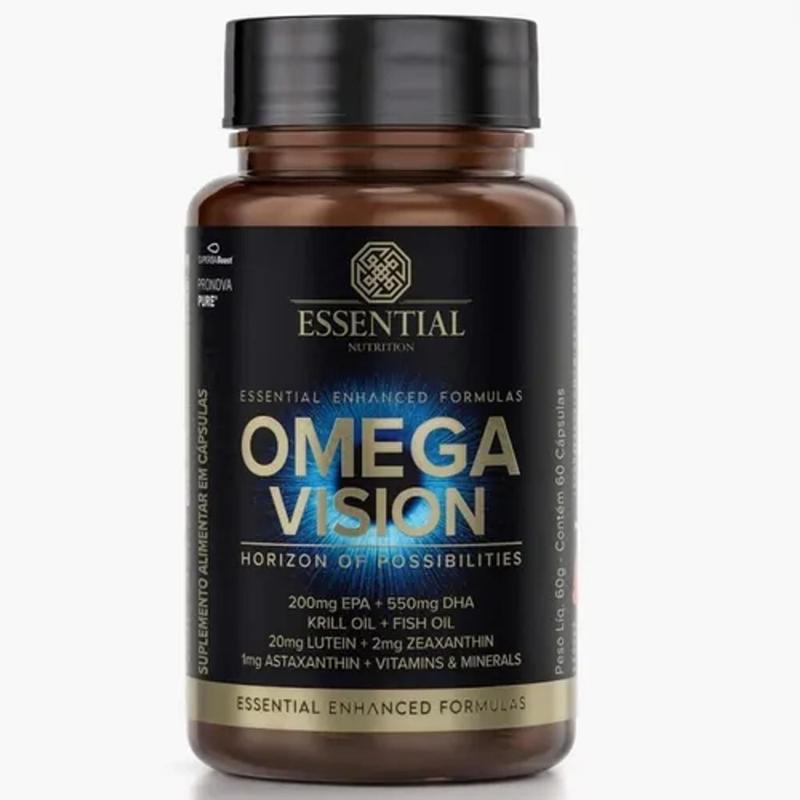 Omega Vision-POTE 60 CAPSULAS - Essential - Ômega 3 / Óleo de Peixe ...