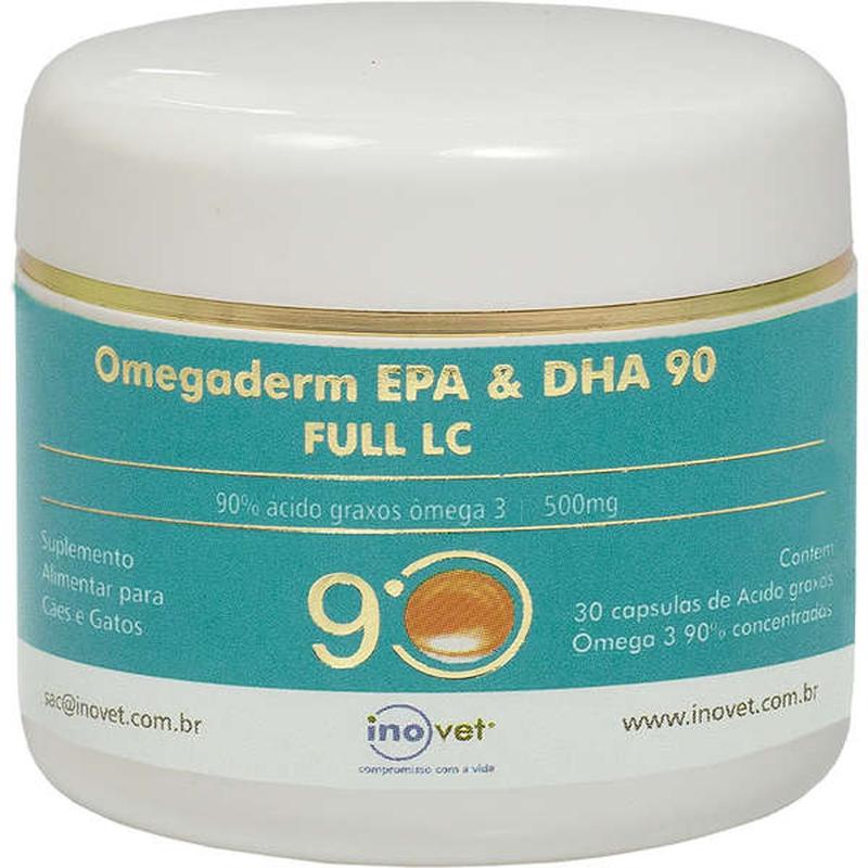 Omegaderm 30 Cápsulas 90% Inovet Suplemento - 500 mg - Suplemento para ...