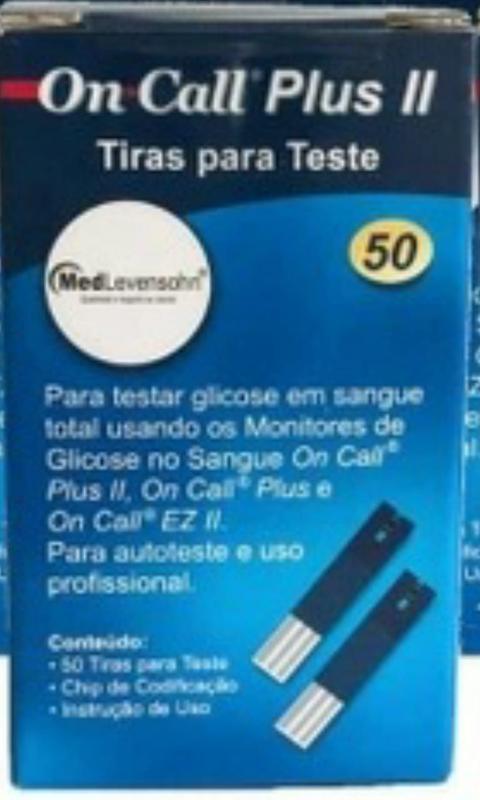 ON Call Plus II c/50 tiras - MedLevensohn - Tiras para Medir Glicose ...