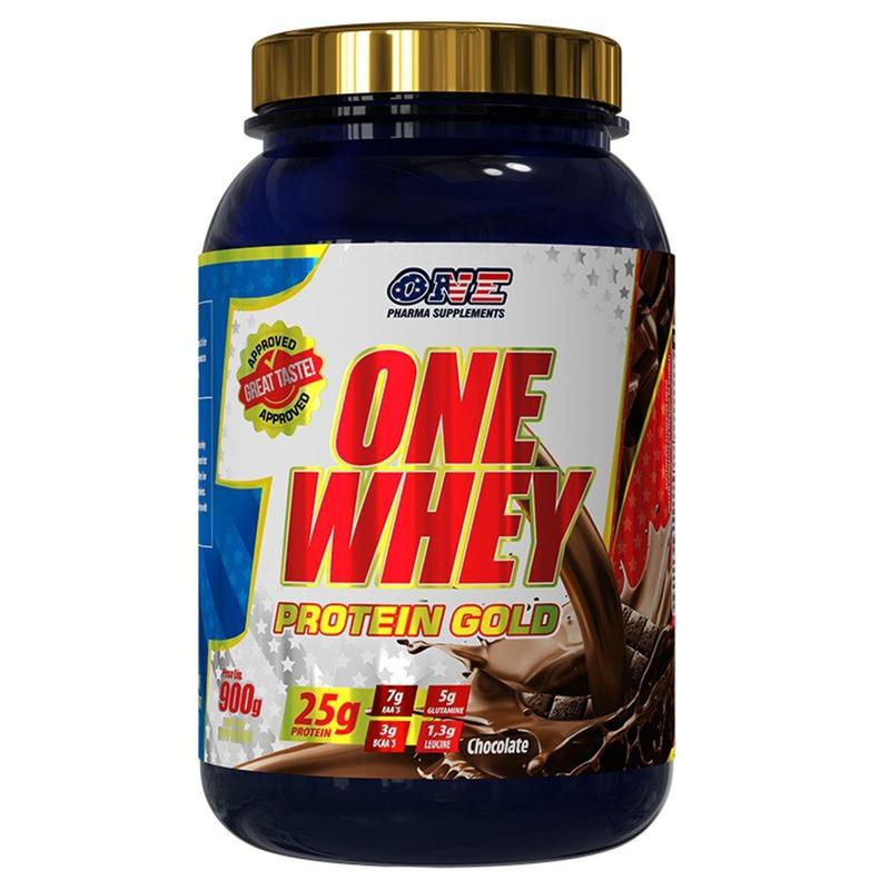One Whey Prontein Gold 900g - Chocolate - One Pharma - Whey Protein ...