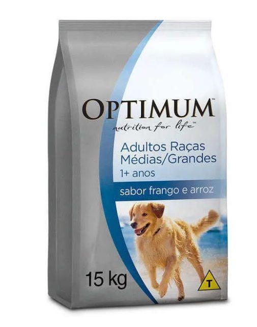Optimum Dog Adulto Raças Médias E Grandes Sabor Frango 15kg - Outros ...