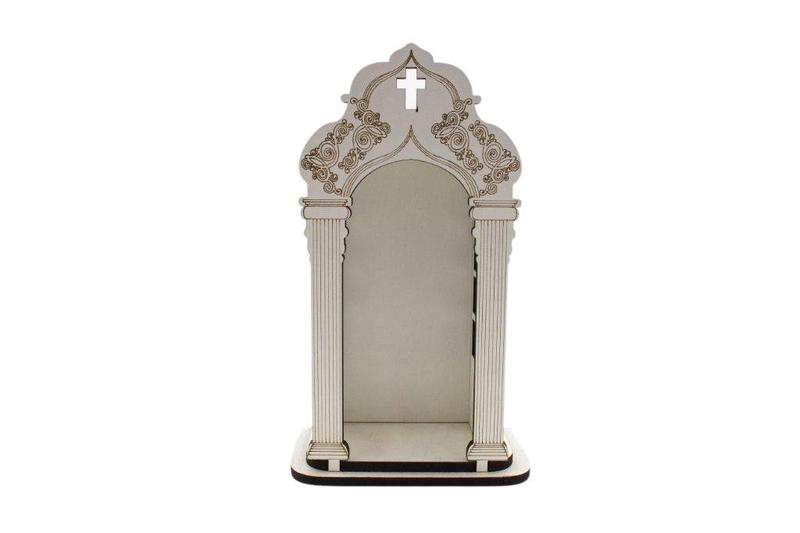 Oratório Capela Com Janela Branco Mdf 27 Cm - Amém Decoração Religiosa ...