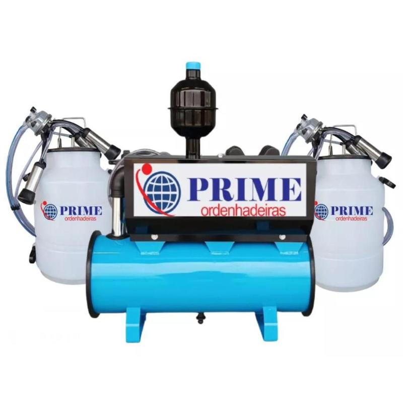 Ordenhadeira Balde Ao Pé - Bomba 450 Motor 2cv - 2 conjuntos - PRIME - Produtos para Bovinos ...