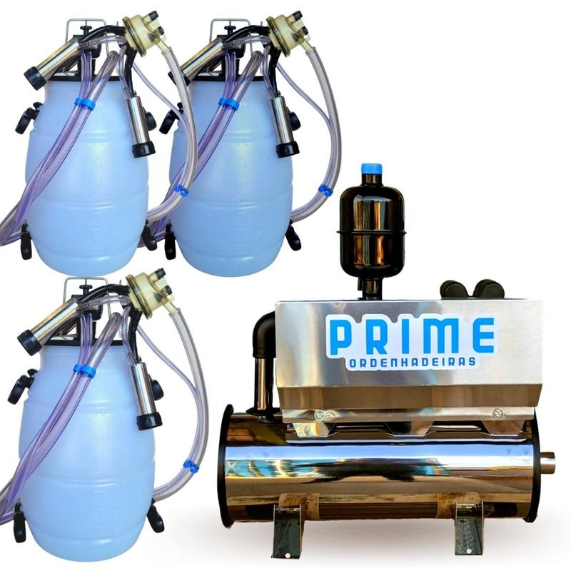 Ordenhadeira Inox Prime Bv450, Motor 2cv, 3 Conjuntos de ordenha - Produtos para Bovinos, Suínos ...