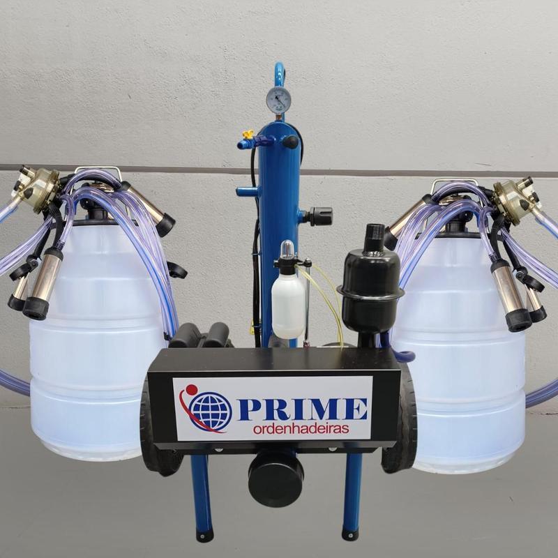 Ordenhadeira Móvel Com 2 Conjuntos De Ordenha Completos Bomba 300L - Prime - Produtos para ...