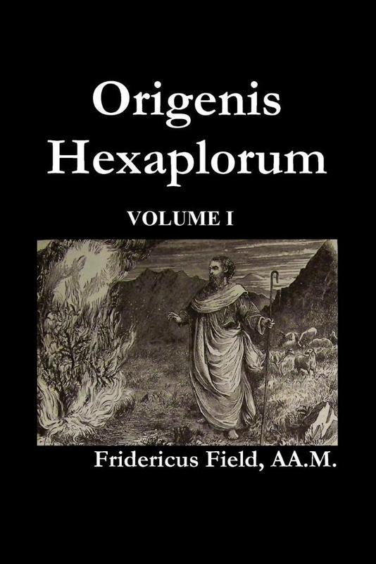 Origen Hexapla (Volume I) - - Outros Livros - Magazine Luiza