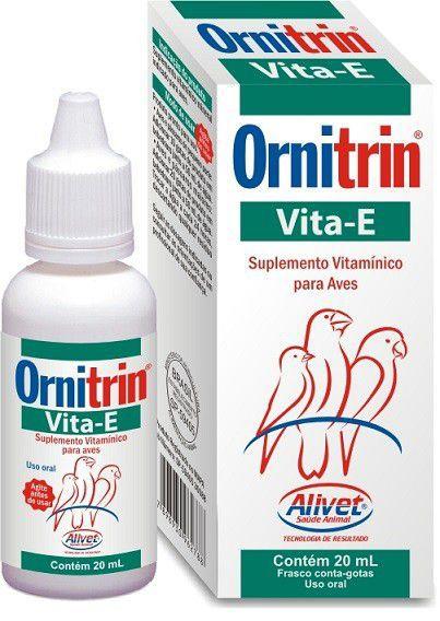ORNITRIN VITA-E - GOTAS 20ml - Alivet - Medicamentos - Magazine Luiza