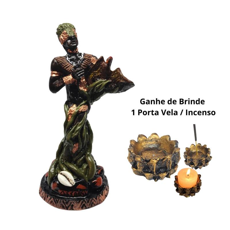 Ossaim Imagem Orixá Em Resina 15 cm Axé - Loja Mistica - Imagem Ossain ...
