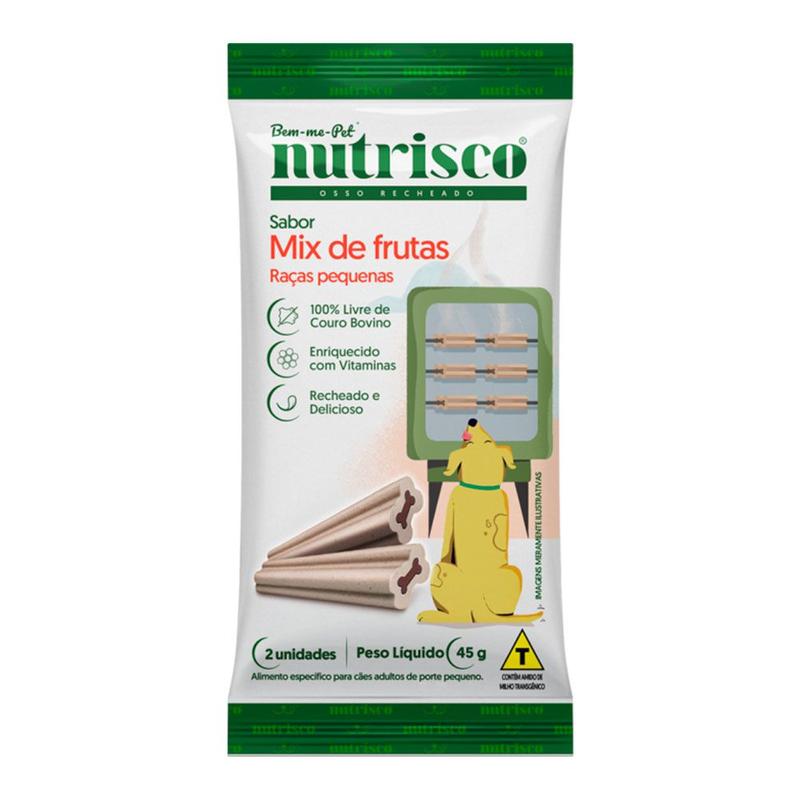 Osso Cães Recheado Nutrisco Mix de Frutas Raças Pequenas - 45g - Outros ...