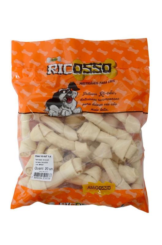Osso Nó Ricosso Pacote - 20 unid - Ri-cão - Osso - Magazine Luiza