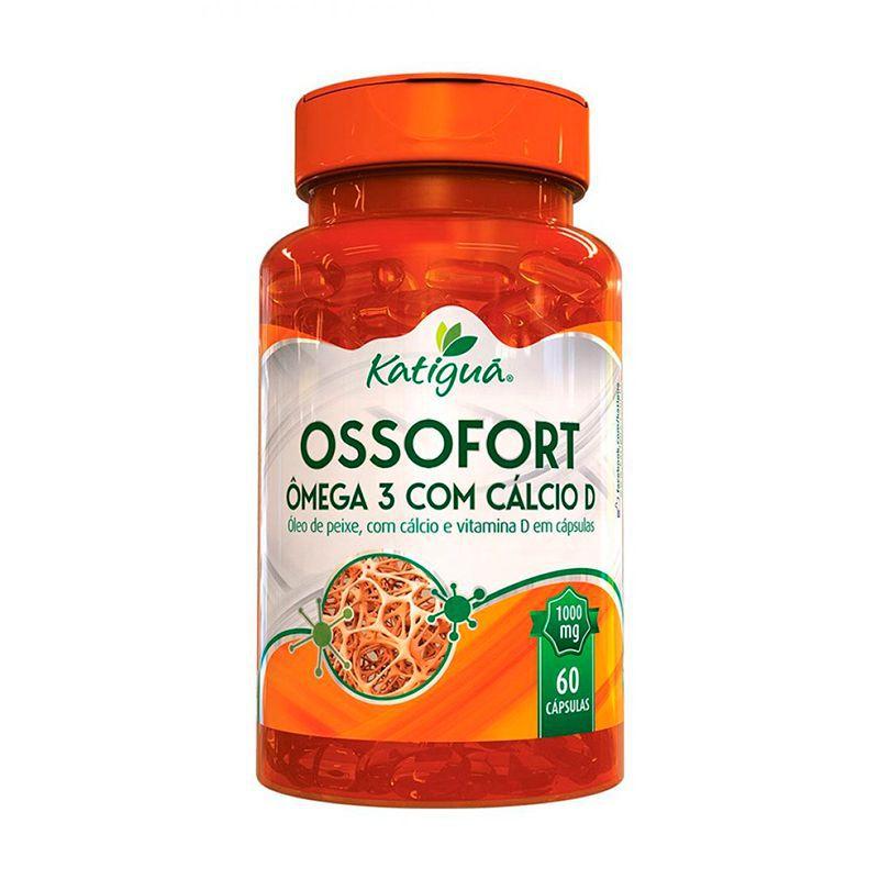 Ossofort (Ômega 3 + Cálcio D) - 60 Cápsulas - Katigua - Cálcio ...