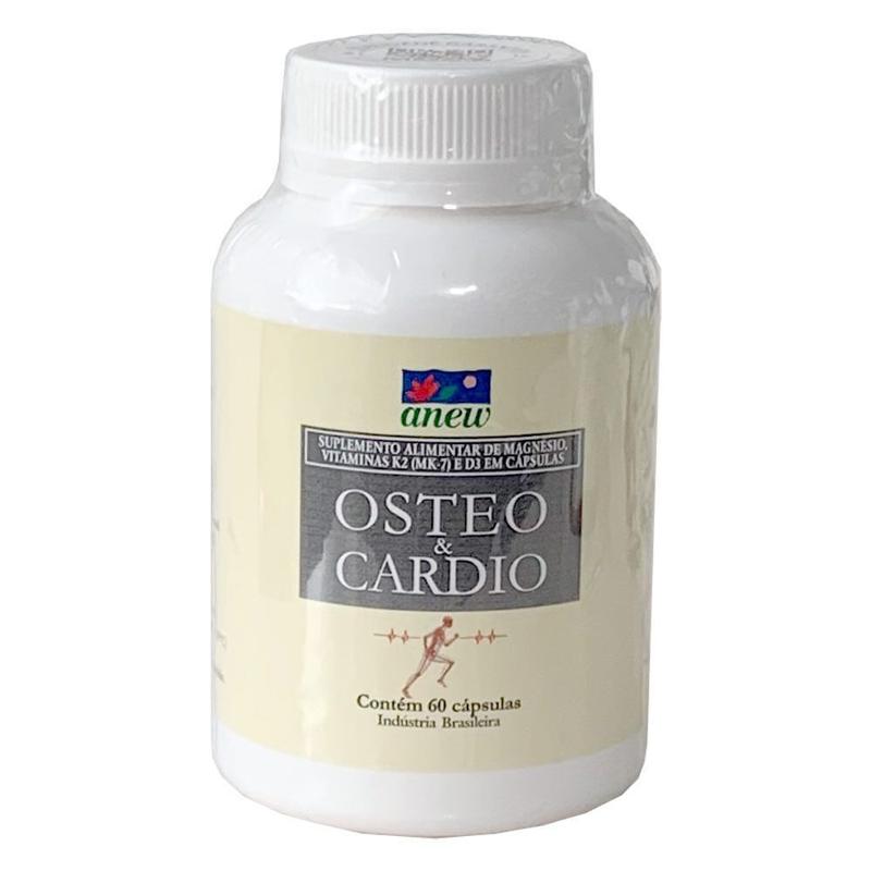 Osteo & Cardio Suplemento Alimentar de Magnésio, K2 e D3 (500mg) 60 ...