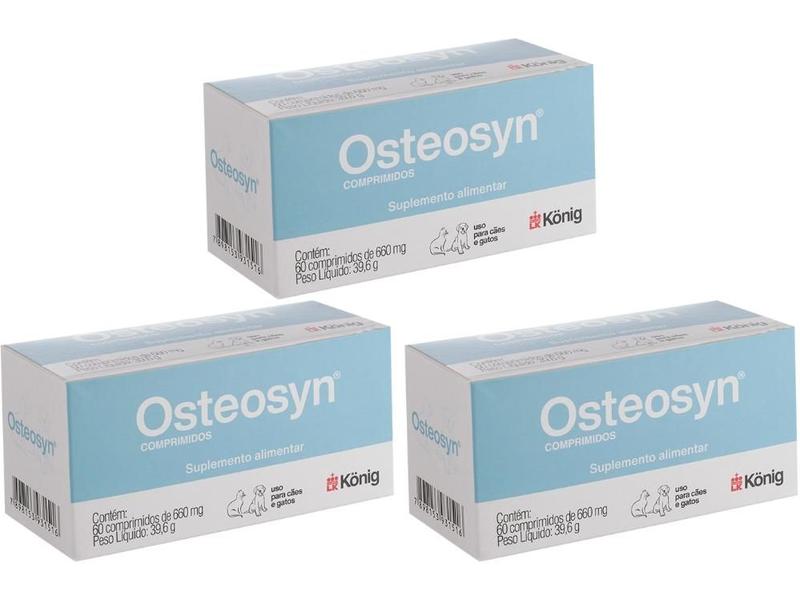 Osteosyn 660mg 60 Comprimidos - Konig - 3 Unidades - Vitaminas e ...