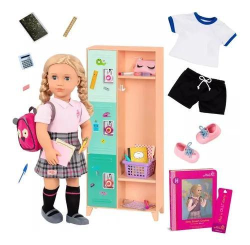 Our Generation Boneca Hally, Classroom Cool Locker Imp Usa - Bonecas ...
