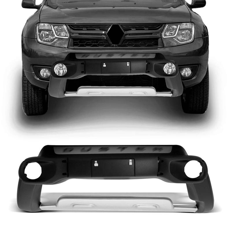 Overbumper Renault Duster Oroch 2015 2016 2017 Frontal Front Bumper com ...