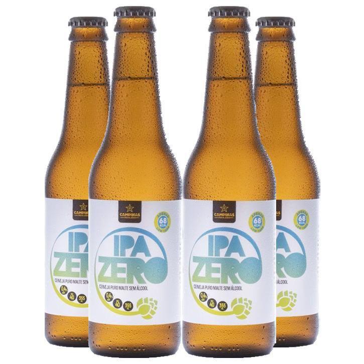 Pack 4 Unidades Cerveja Sem Álcool Campinas Ipa Zero 355 Ml ...