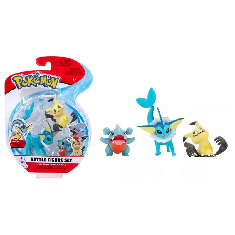 Pack c/ 3 Bonecos Pokémon Battle Figure Set - Jazwares - Bonecos ...
