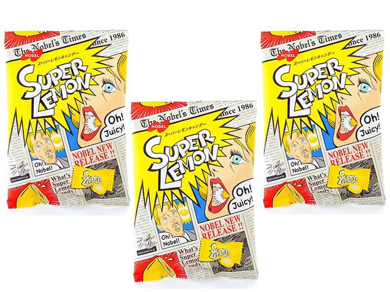 Pack c/ 3 pct Bala Japonesa Super Lemon super azeda - Nobel - Balas ...