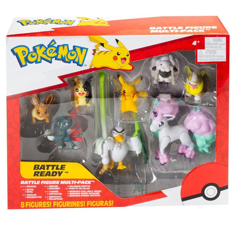 Pack c/ Bonecos Pokémon - Battle Figure Multi Pack - Jazwares - Boneco ...