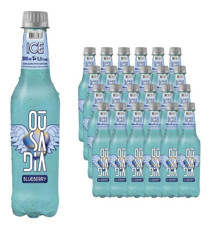 Pack Coquetel Ousadia Ice Blue Berry 24x300ml - Vodka - Magazine Luiza
