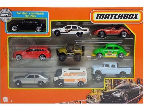 Pack Presente C/9 Miniaturas Modelos Sortidos Matchbox 1/64 - Carrinho ...