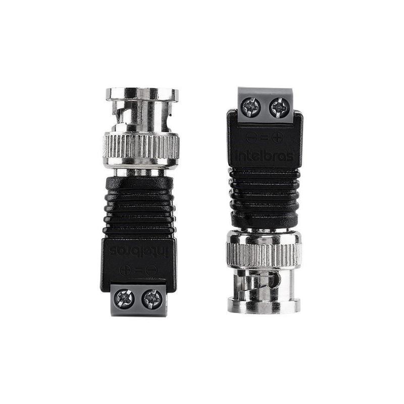 Pacote 10 Conector Bnc Borne Para Cenários De Cftv Original - Intelbras ...