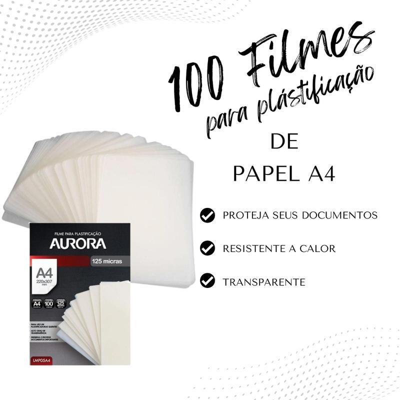 Pacote de 100 Filmes A4 - ChTech - Papéis - Magazine Luiza