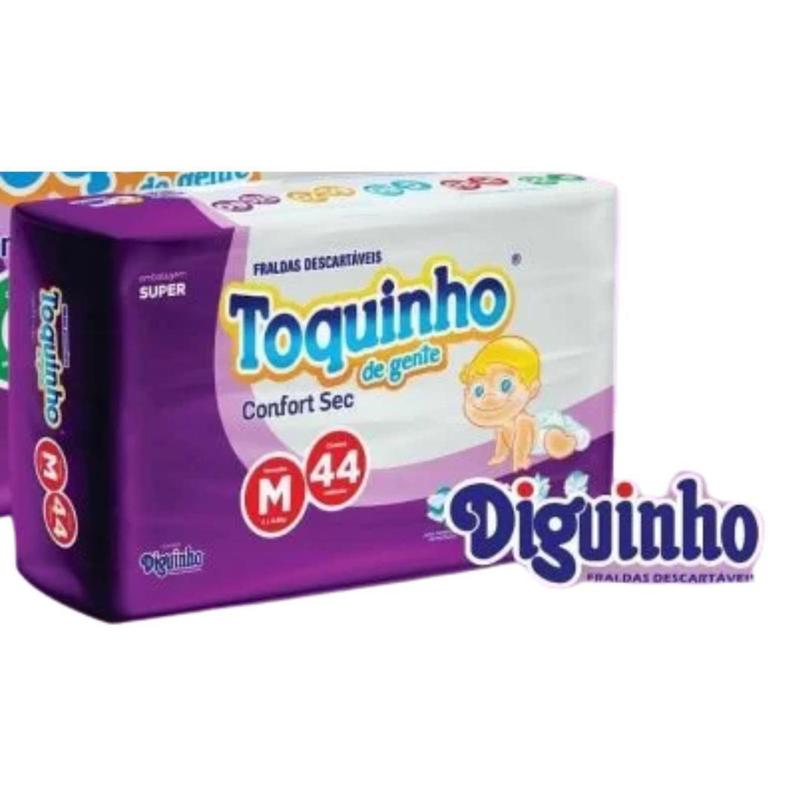 Pacote de Fralda Toquinho Confort Sec M 44 Unidades - Diguinho - Fralda ...