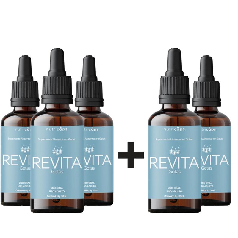 Pague 3 Leve 5 Revita Gotas Original 30ml Suplemento Natural ...