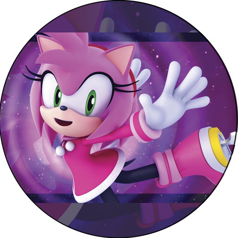 Painel 3D Sonic Redondo Tecido Malha Sublimado Elástico - BemChique ...