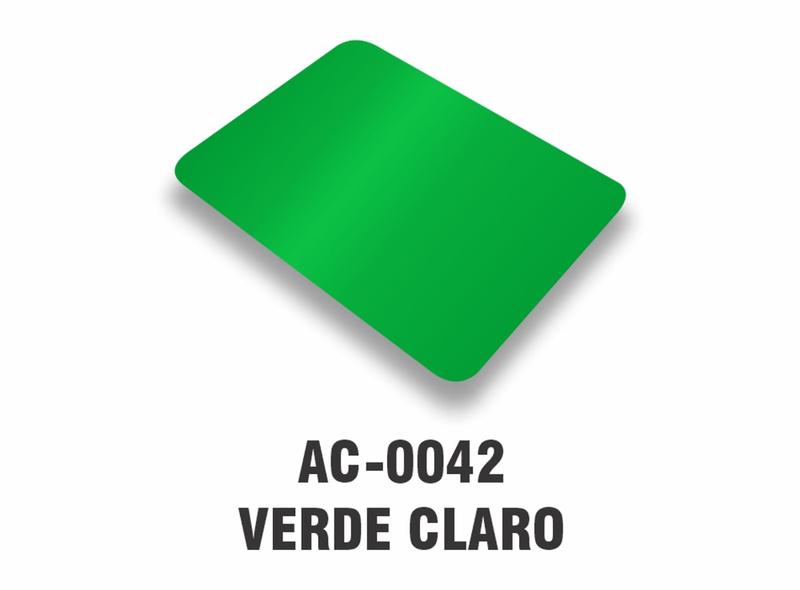 Painel ACM Verde Claro Brilho - 1.220x5.000mm, 3mm, c/ paredes de 0 ...