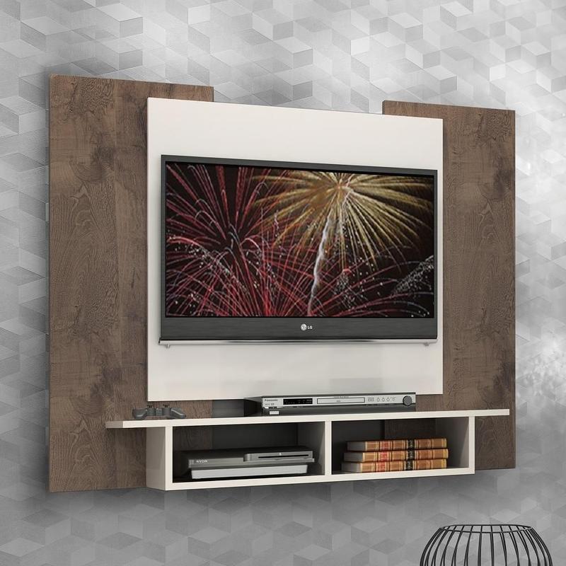 Painel Com Nicho Riviera 1,2 M Para Tv 48" - Quarta Divisão Móveis ...