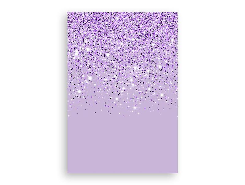 Painel De Festa 3d Vertical 1,50 x 2,20 - Efeito Glitter Lilás Caindo ...
