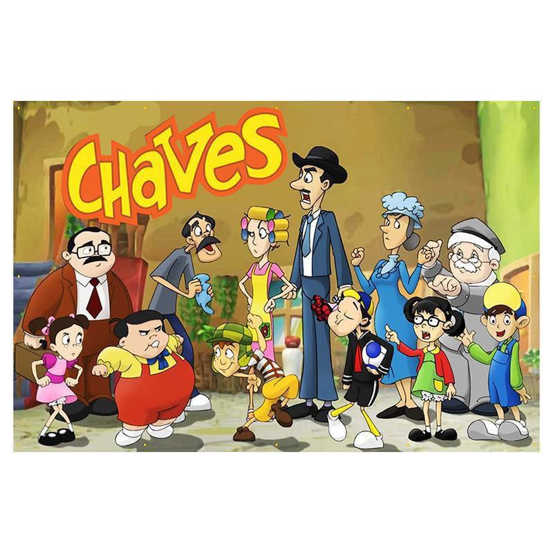 Painel De Festa Infantil Turma Do Chaves 1.50M X 1.00M - Wrio Festas ...