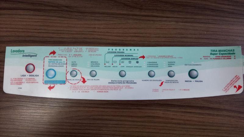 Painel decorativo lavadora brastemp - m26232 - 326013049 - CP - Peças ...