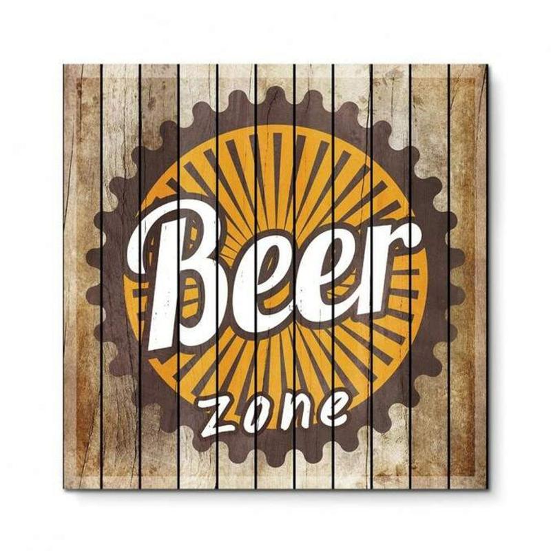 Painel GOURMET IMAGEM BEER ZONE - Caverna Quadros - Placa Decorativa ...