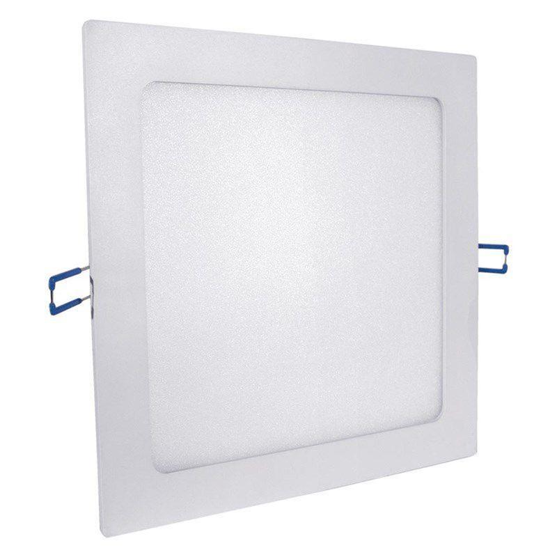 Painel LED de Embutir 24W Luz Amarela Quadrado Bivolt Empalux - Painel ...