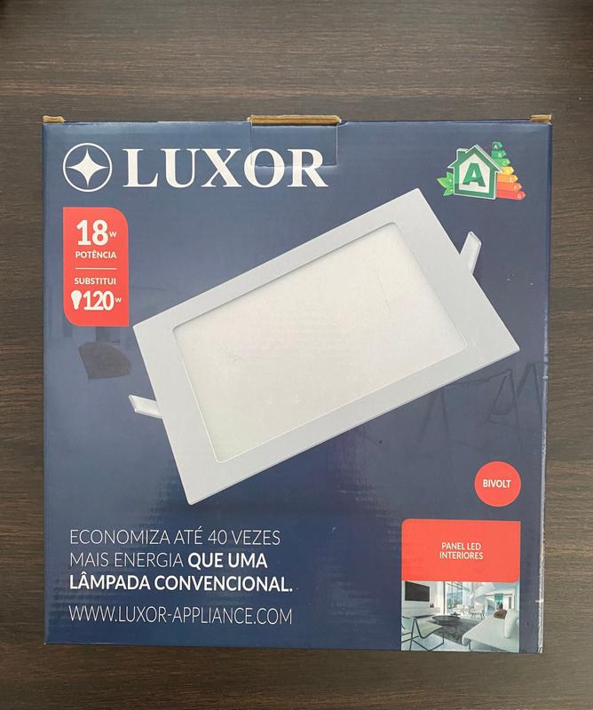 Painel Led LUXOR Quadrado Embutir 18w 6500k Bivolt - Painel de LED - Magazine Luiza