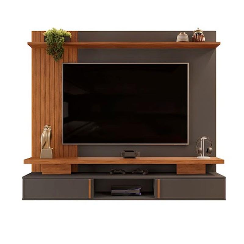 Painel Leoni para TV 65 Polegadas Porta Deslizante DJ Móveis - Painel ...