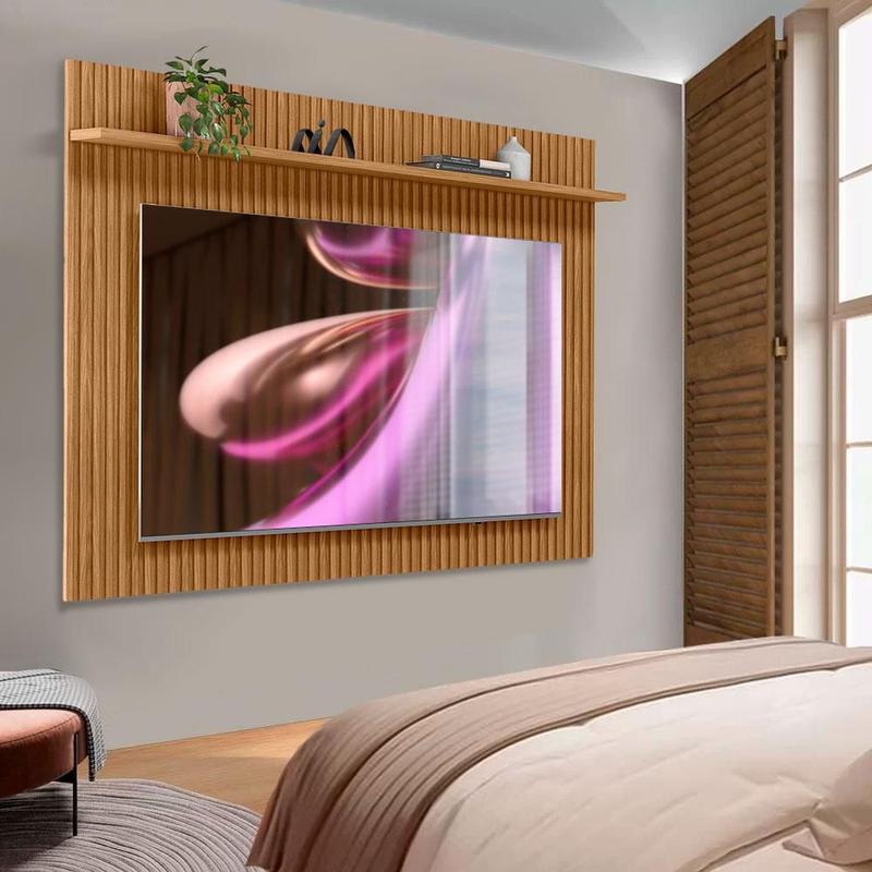 Painel Para Quarto Para Tv Até 75 Polegadas Nature Fosco Baipo Shop Jm ...