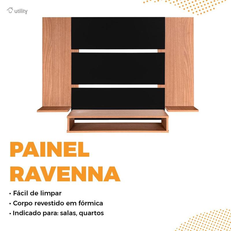 Painel Para Televisão Tv Sala Suspenso Quarto 55 Polegadas - Utility - Painel para TV - Magazine ...