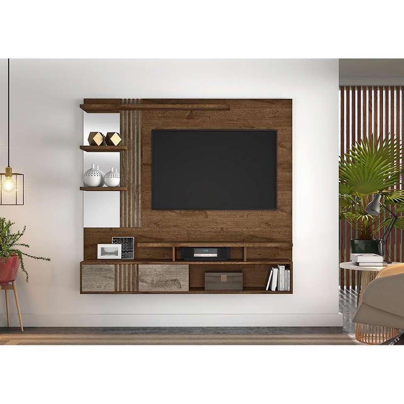 Painel para TV 49 Polegadas Safira Cacau e Grigio - JCM Movelaria ...