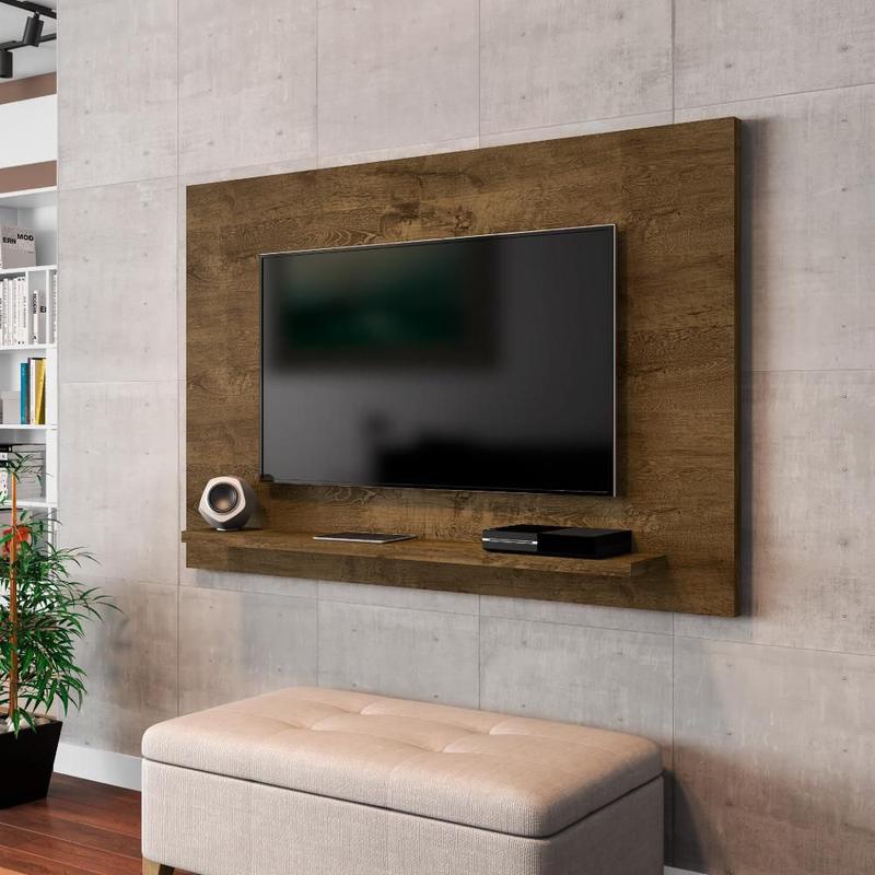Painel para TV 50 Polegadas Taquari Madeira Rústica 136cm - BECHARA ...