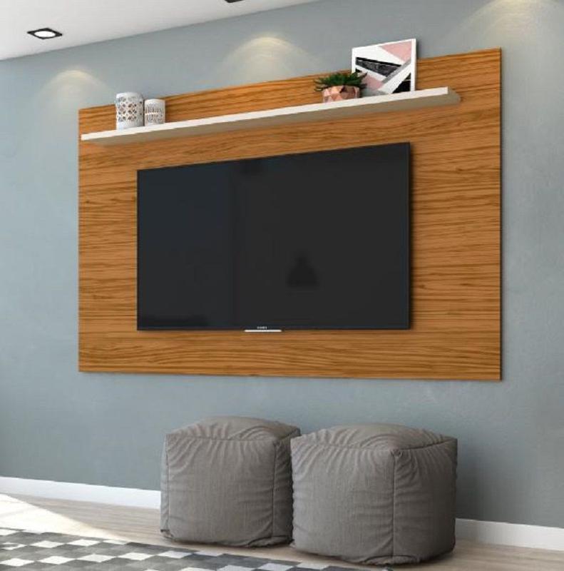 Painel para Tv 60 polegadas Lorenzo 1.8 Naturale com Off White ...