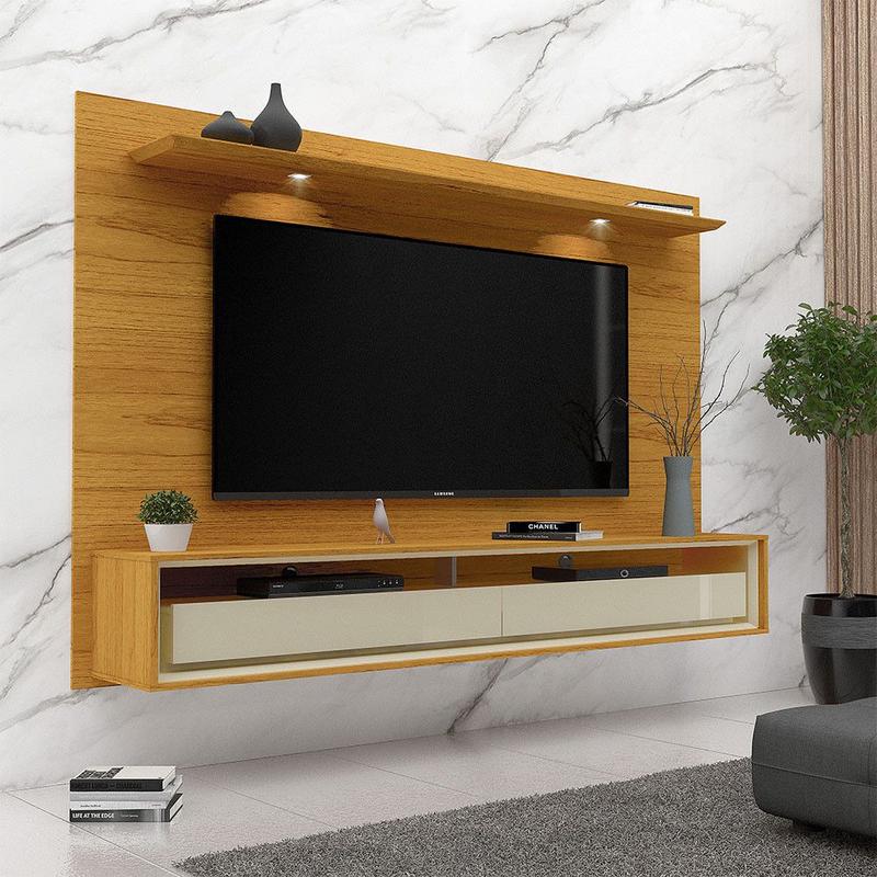 Painel para TV atA 70 Polegadas 2 Gavetas Led Supreme 180 Gelius ...